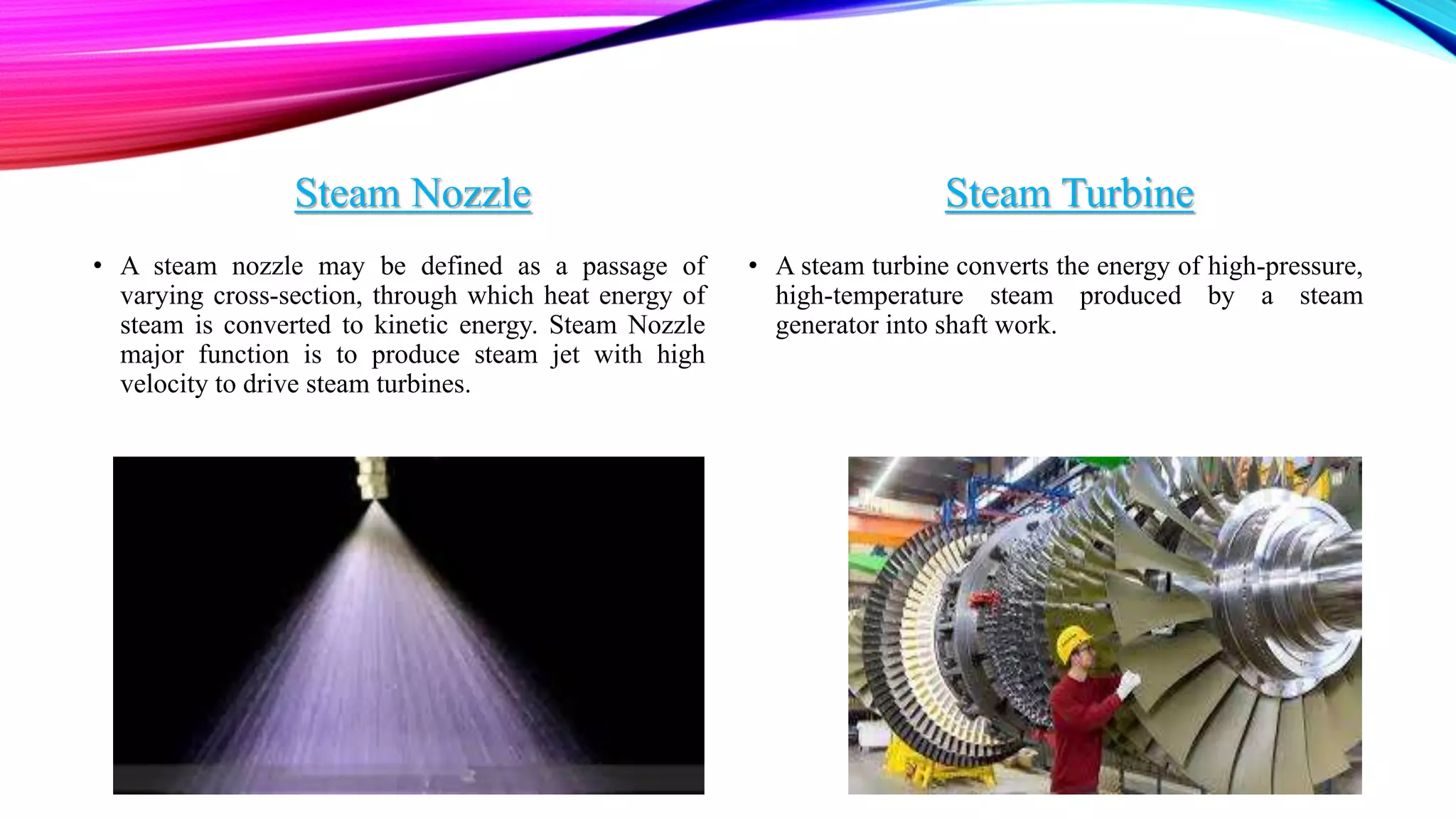 STEAM NOZZLE AND STEAM TURBINE | PPTX