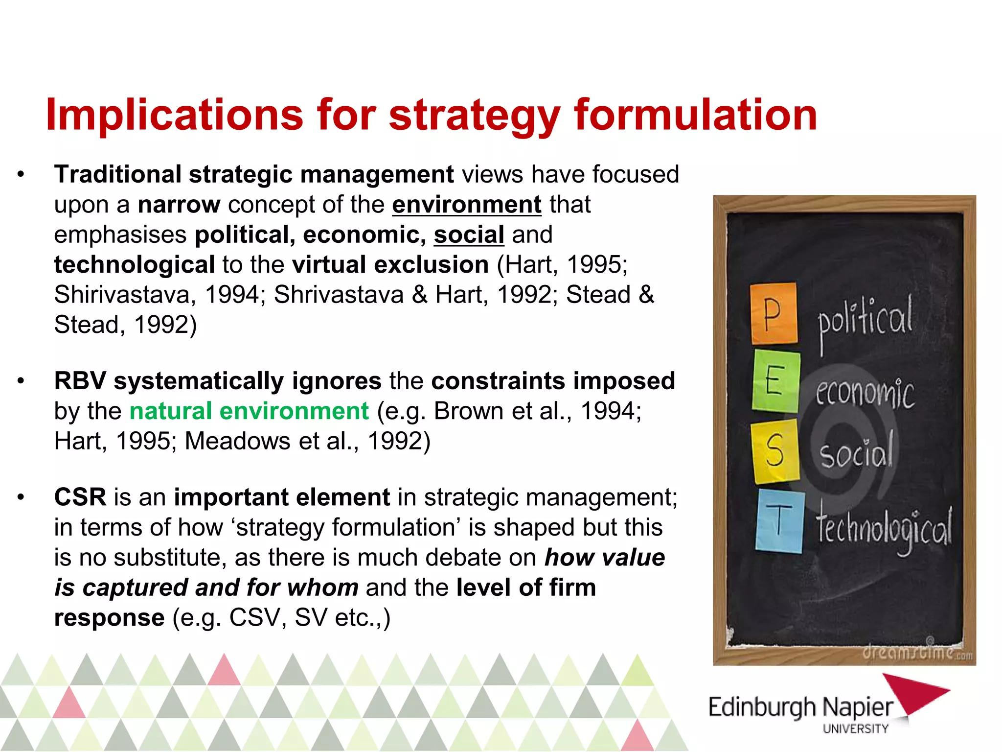 Embedding Sustainability into Strategy | PPTX