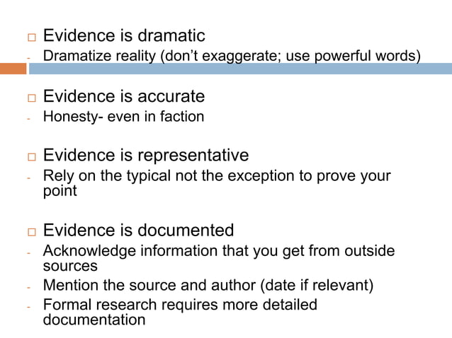 Unit 4 supporting the thesis with evidence | PPT