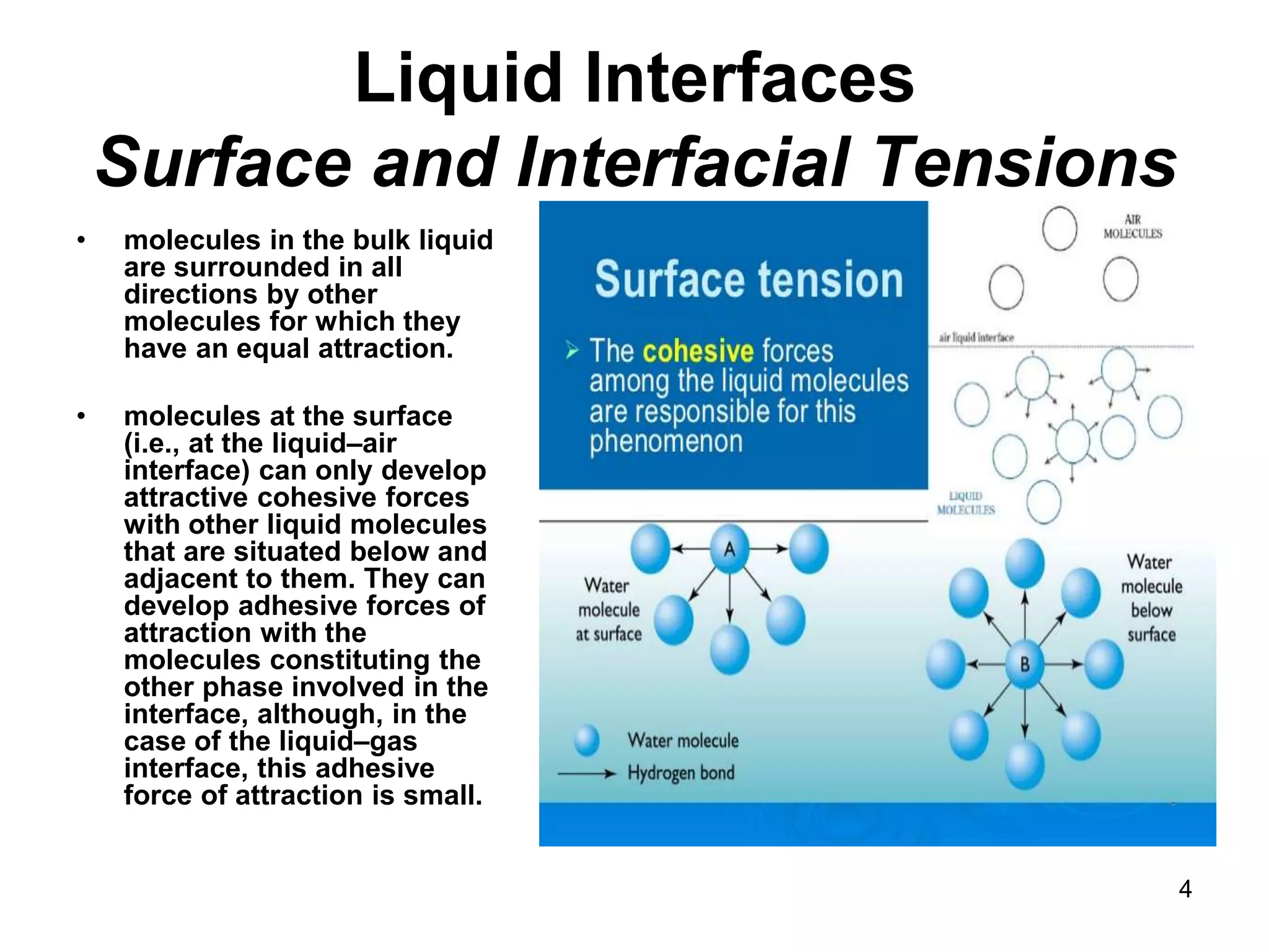 Surface tension and interfacial tension | PPT