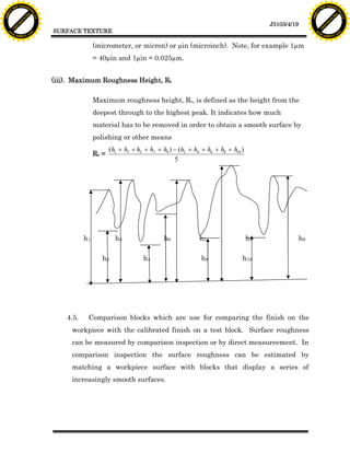 Unit4 Surface Texture | PDF