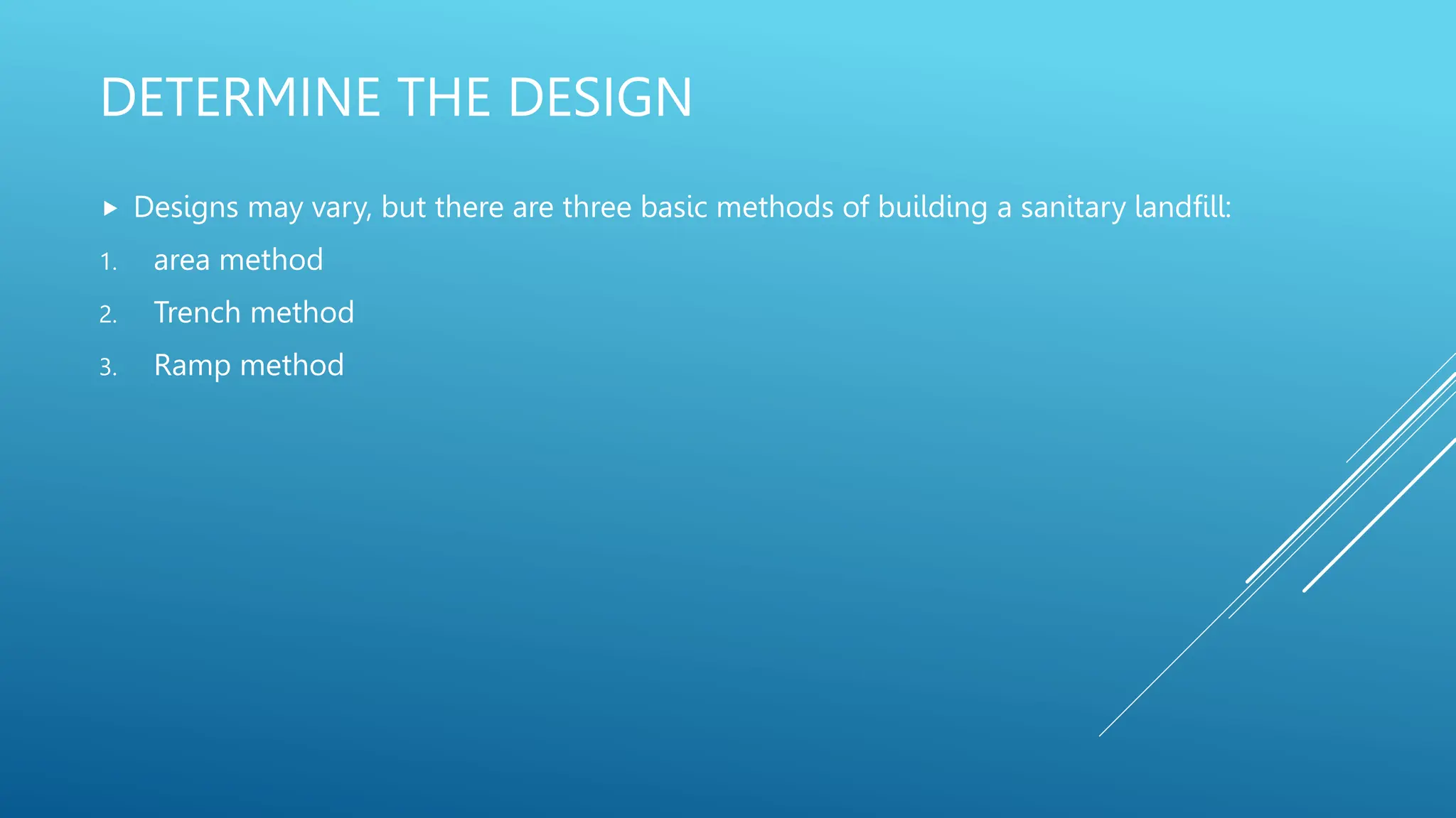 sanitary landfills design operation and management | PPTX