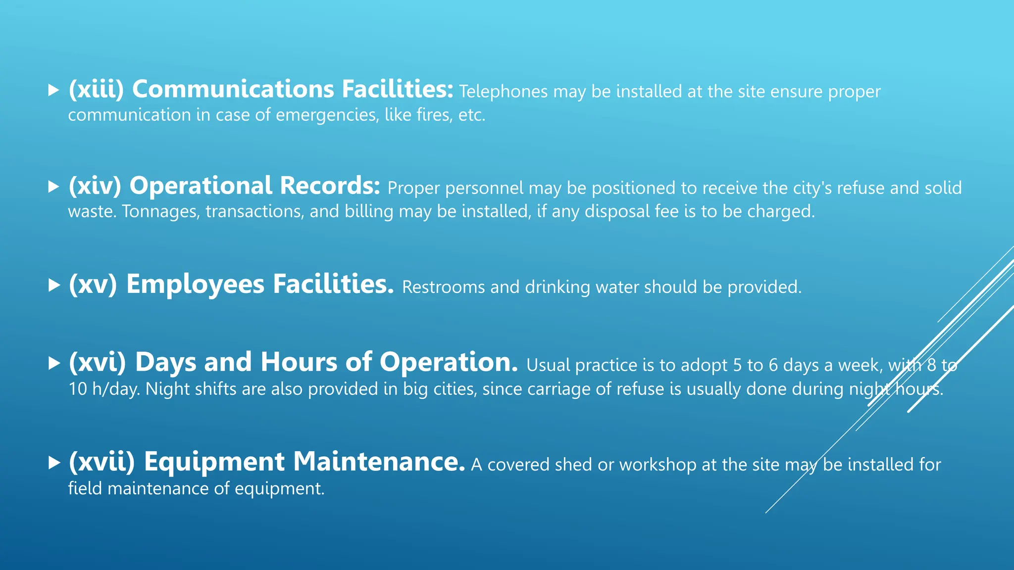 sanitary landfills design operation and management | PPTX