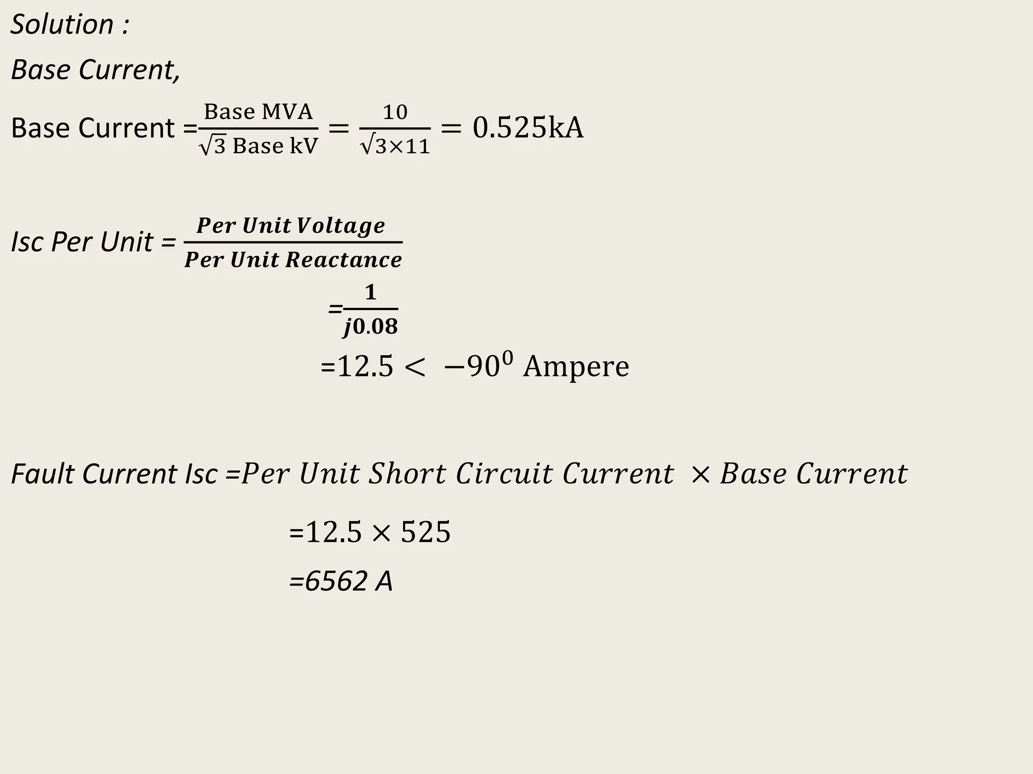 Symmetrical Fault Analysis Pptx