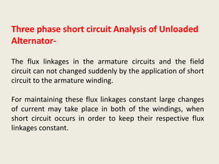 Symmetrical Fault Analysis | PPTX