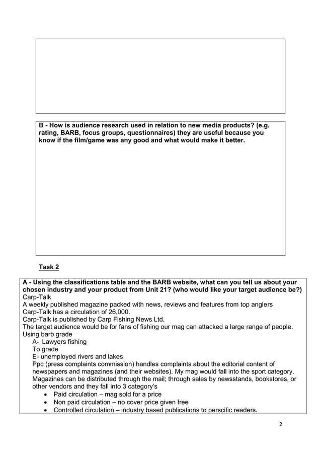 Unit 4 tasks for unit 21 tom | PDF