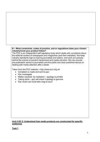 Unit 4 tasks for unit 21 tom | PDF