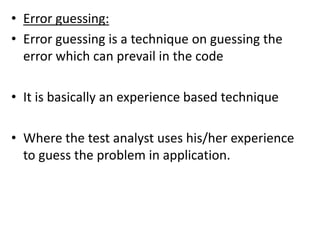 Unit 4 testing | PPT