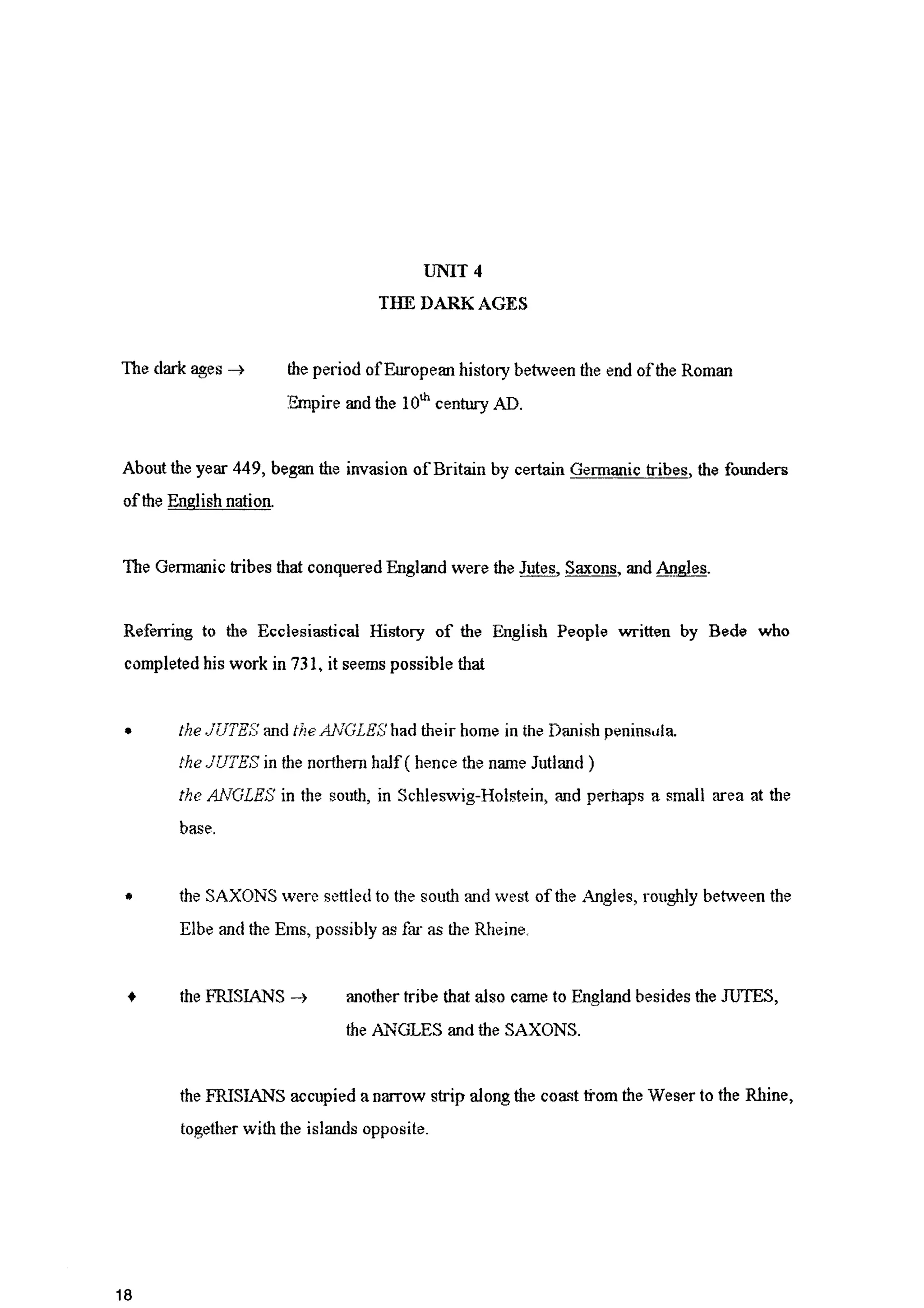 Unit4 the dark_ages | PDF