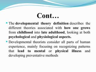 Unit 4 THEORY OF HUMAN DEVELOPMENT.pptxpp | PPT