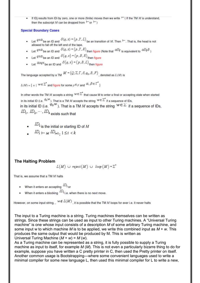 theory of computation notes for school of engineering | PDF