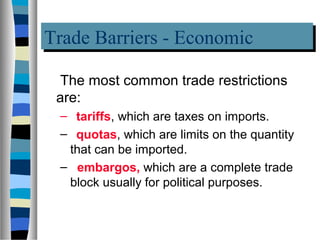 Unit 4 Trade Barriers Powerpoint New2 | PPT