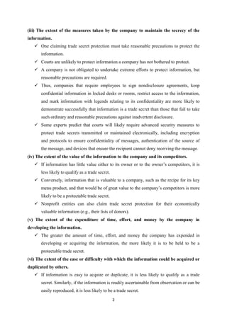 Unit 4 trade secret 1 | PDF