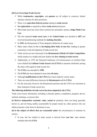 Unit 4 trade secret 1 | PDF