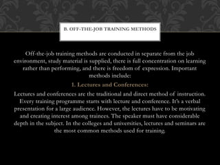 Unit 4 training and development (CHAPTER 4 HUMAN RESOURCE MANAGEMENT | PPTX