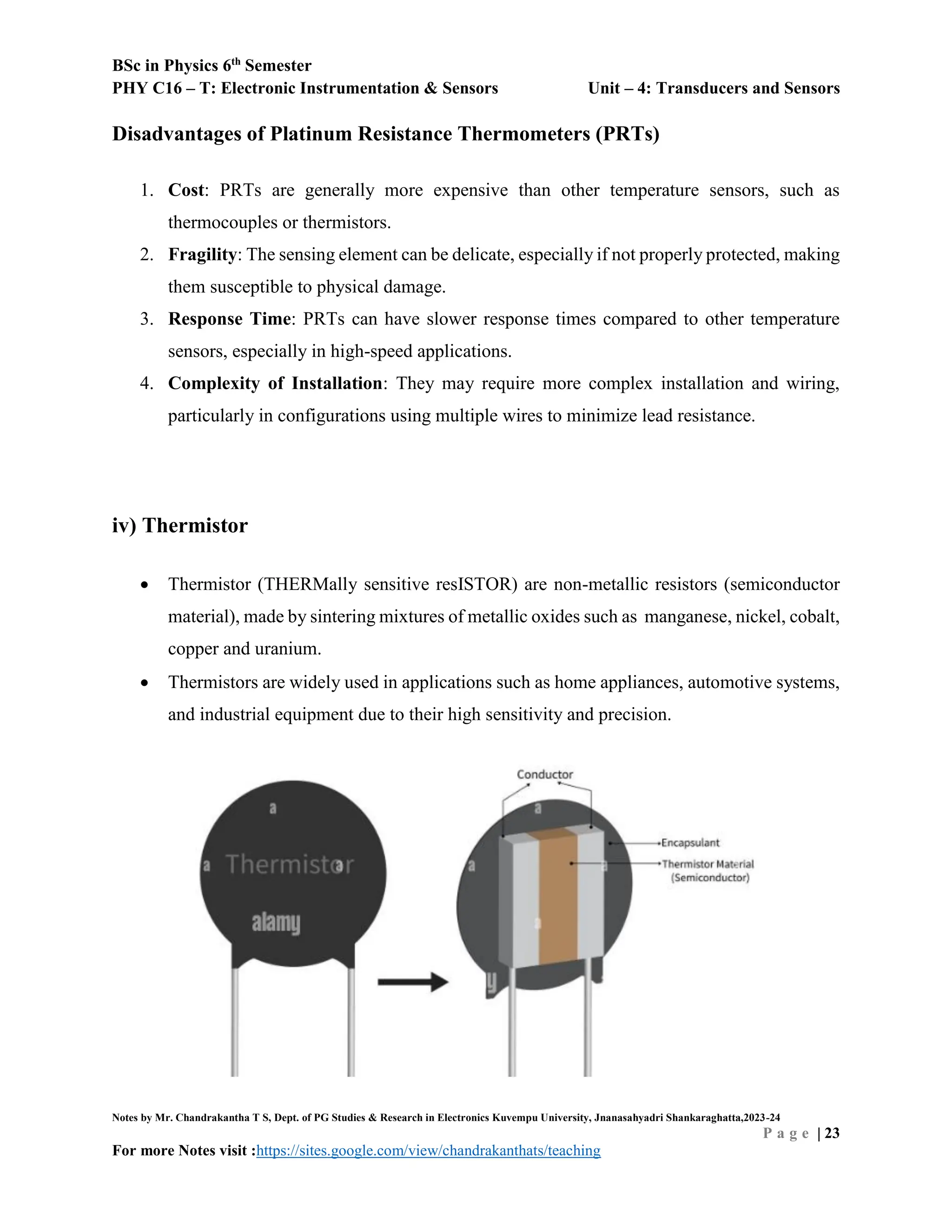 Unit – 4 Transducers and sensors:Definition and types of transducers | PDF