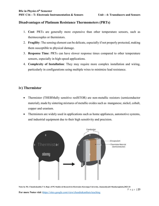 Unit – 4 Transducers and sensors:Definition and types of transducers | PDF