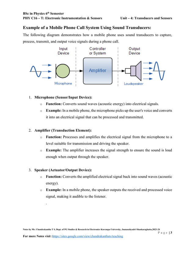 Unit – 4 Transducers and sensors:Definition and types of transducers | PDF