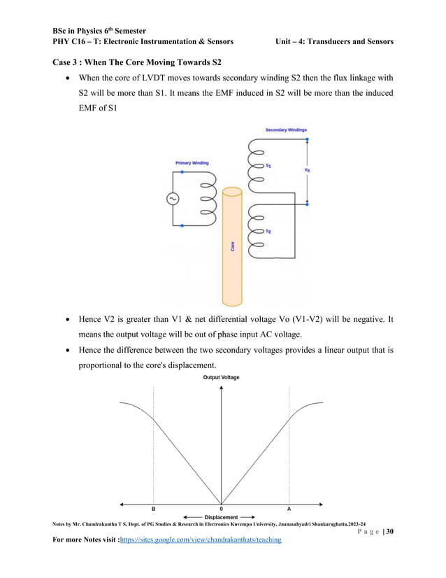 Unit – 4 Transducers and sensors:Definition and types of transducers | PDF