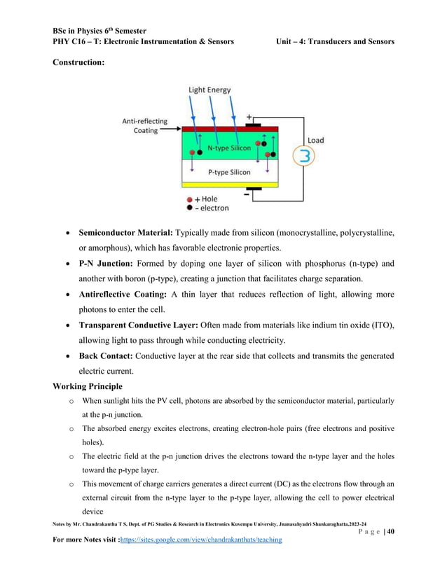 Unit – 4 Transducers and sensors:Definition and types of transducers | PDF
