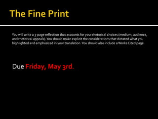 Unit 4 translation introduction | PPTX