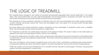 UNIT 4 NOTES ON TREADMILL OF PRODUCTION.pptx
