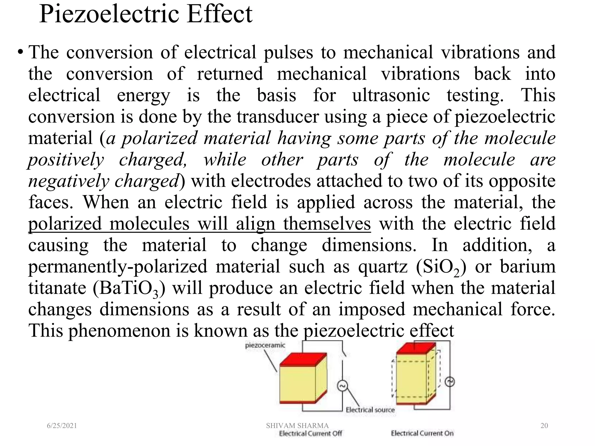Unit 4 ultrasonic testing method | PPT