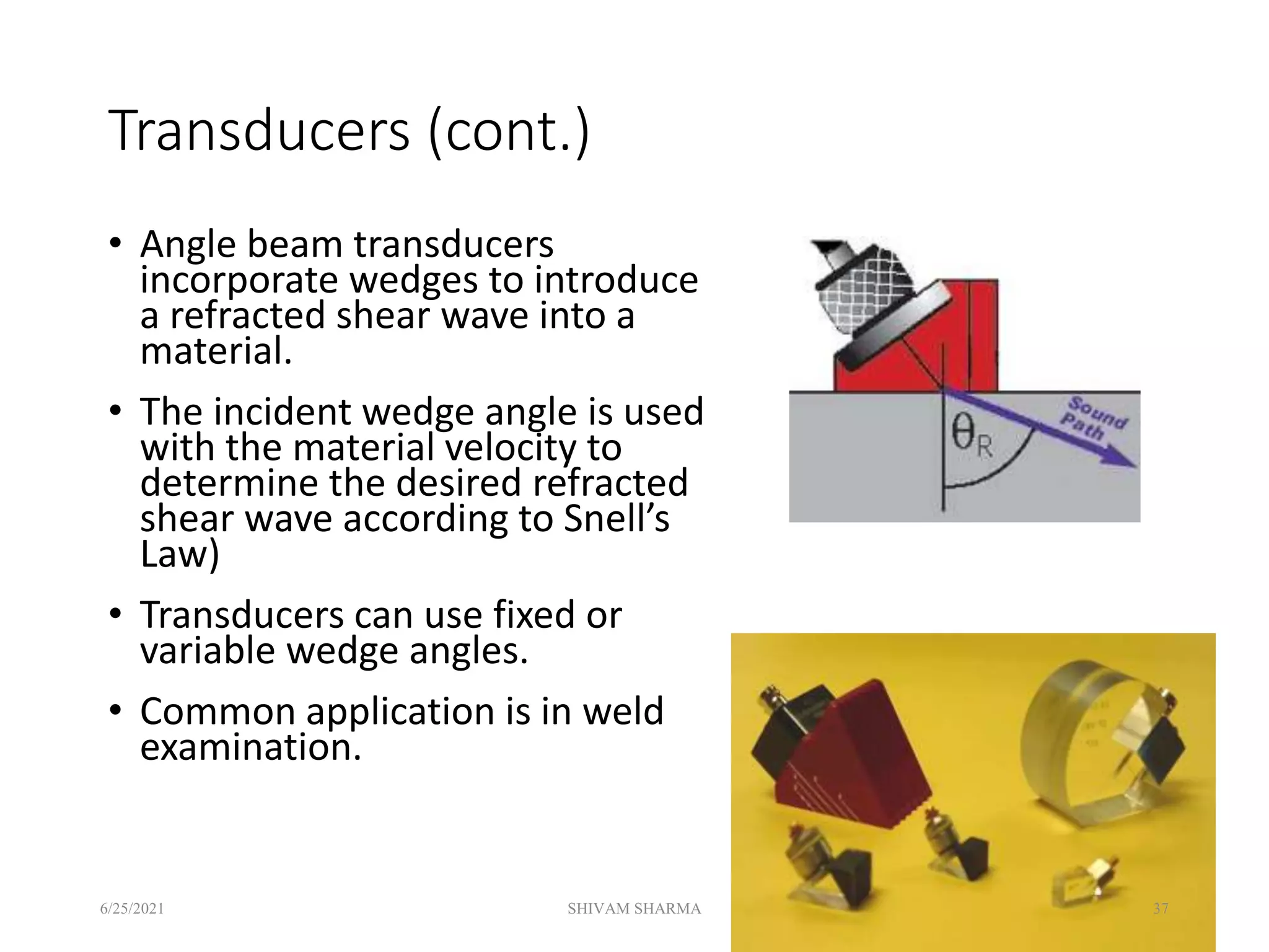 Unit 4 ultrasonic testing method | PPT