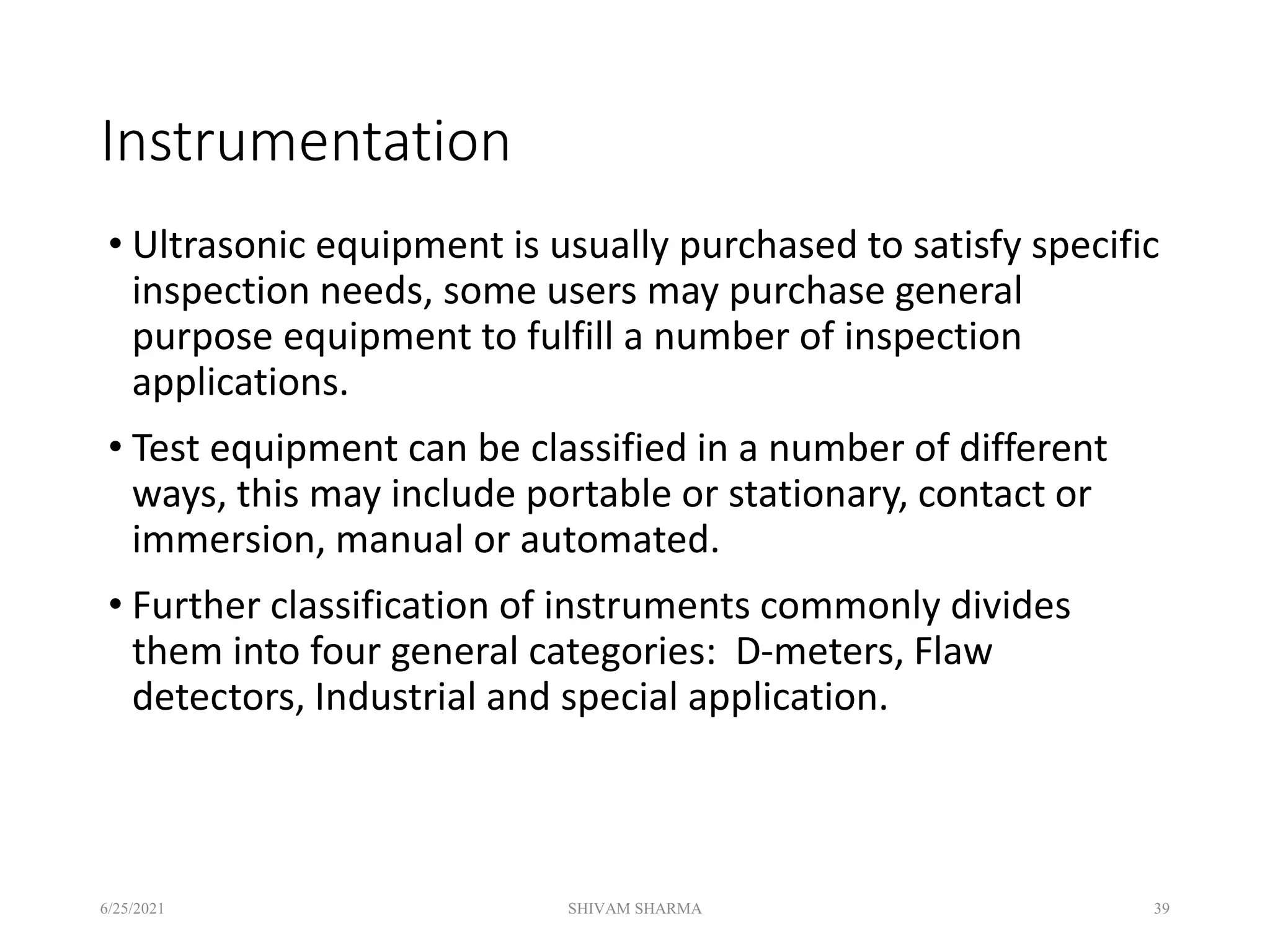 Unit 4 ultrasonic testing method | PPT