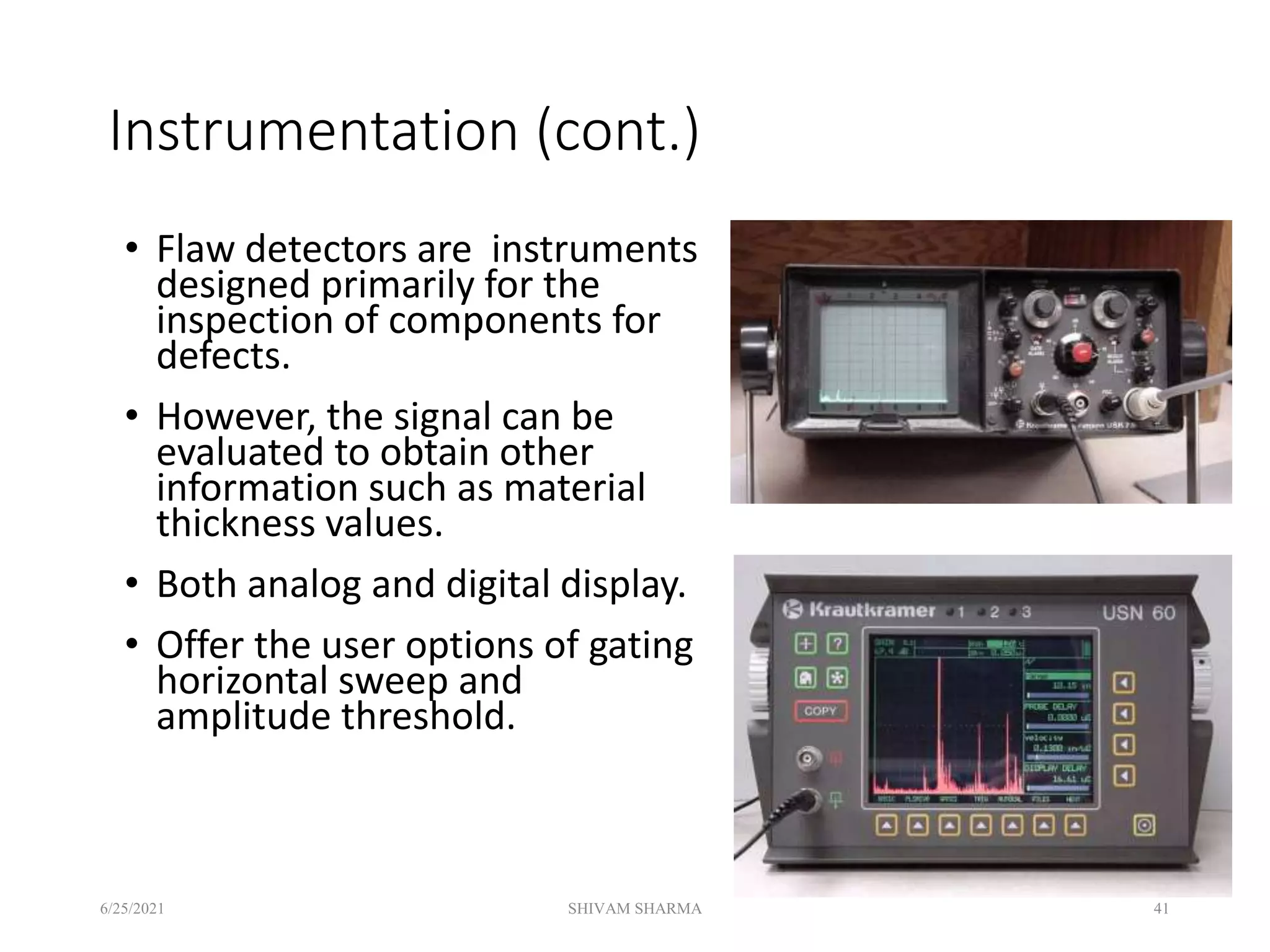 Unit 4 ultrasonic testing method | PPT