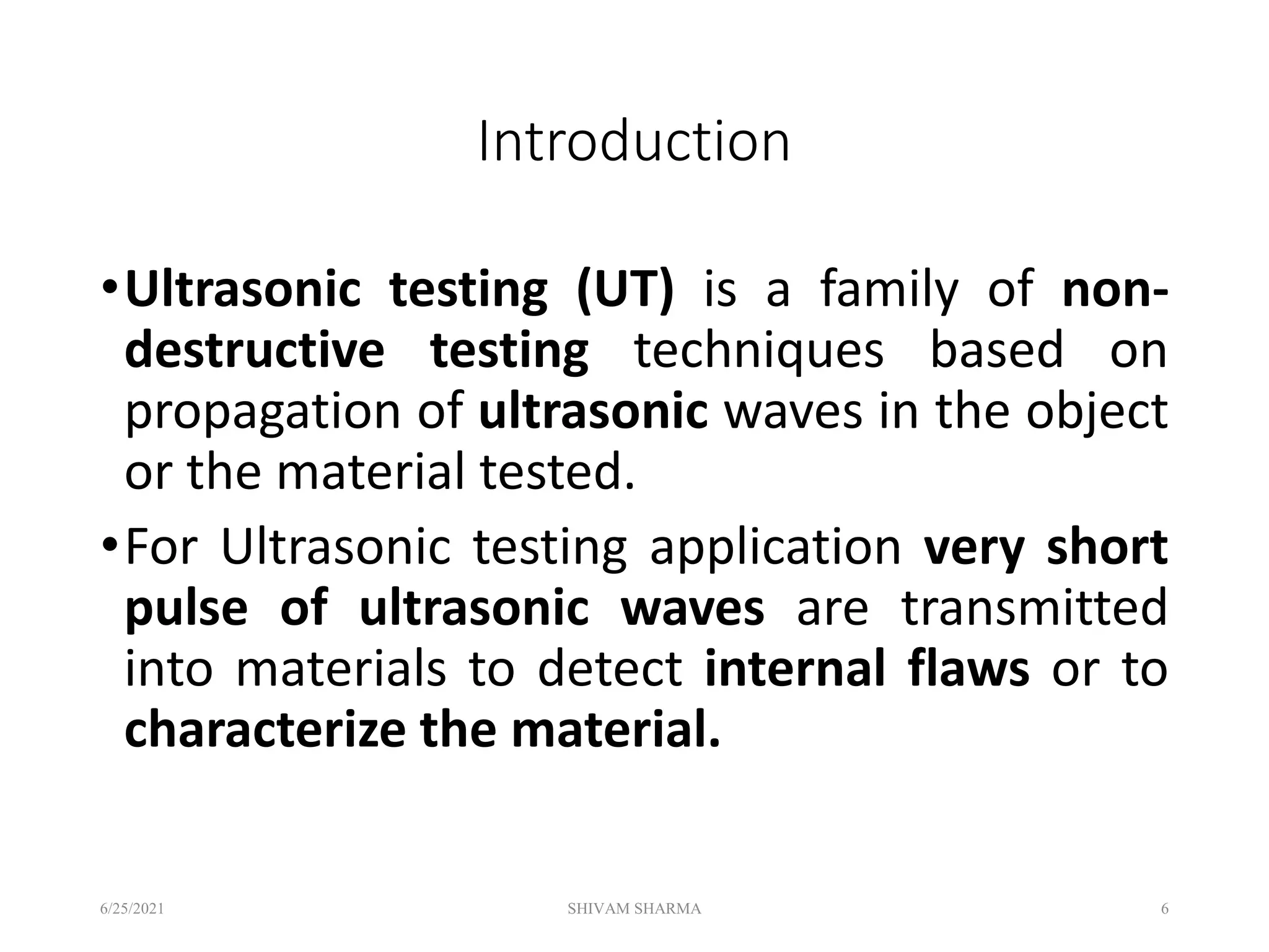 Unit 4 ultrasonic testing method | PPT