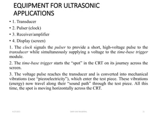 Unit 4 ultrasonic testing method | PPT