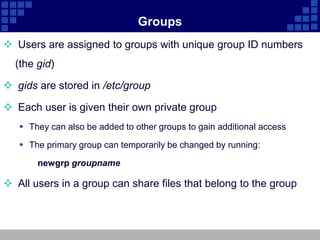 Unit 4 user and group | PDF