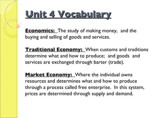 Unit 4 Vocabulary | PPT