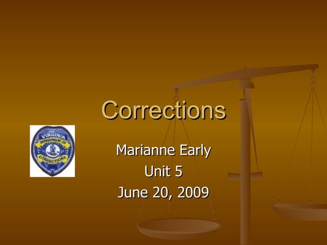 What is Corrections? | PPT
