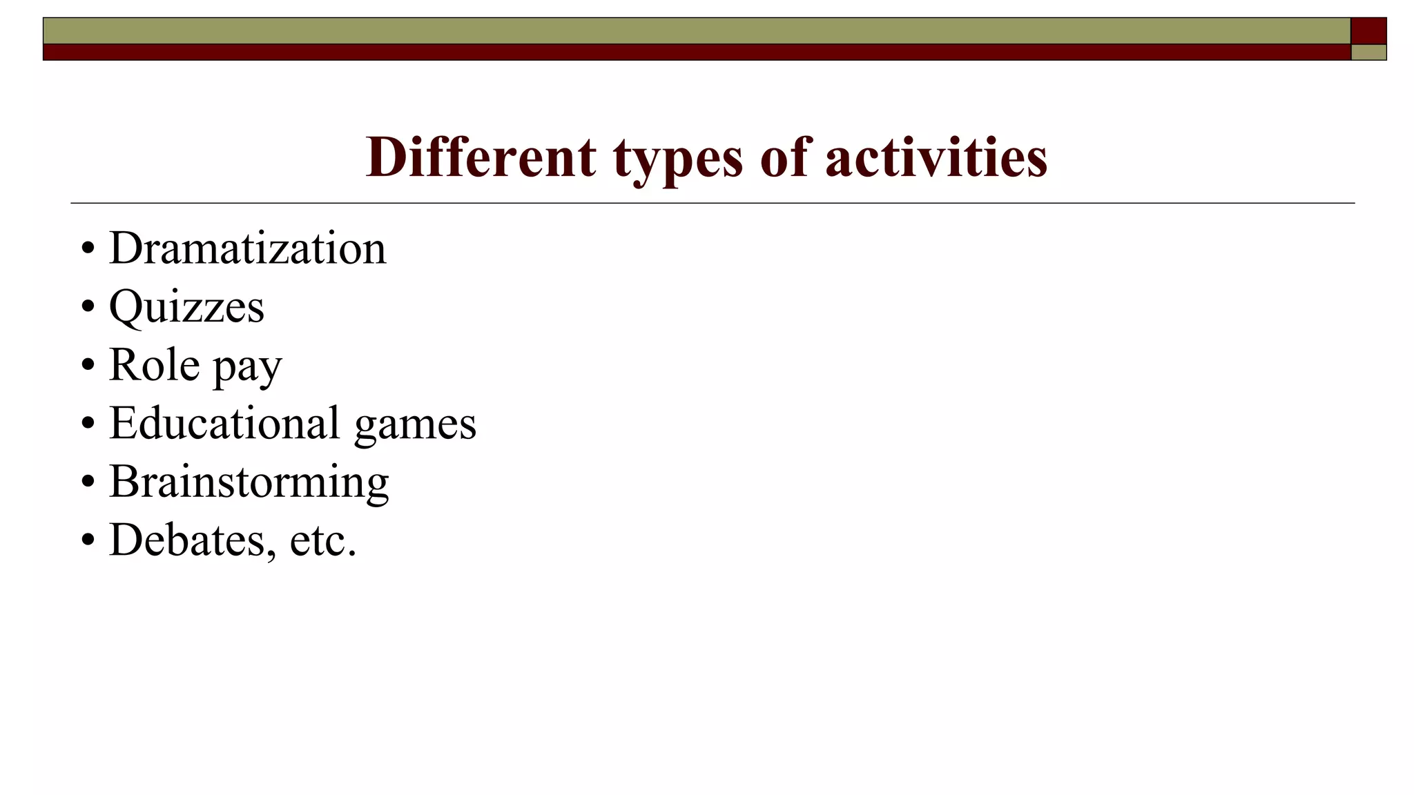 ACTIVITY METHOD | PPTX