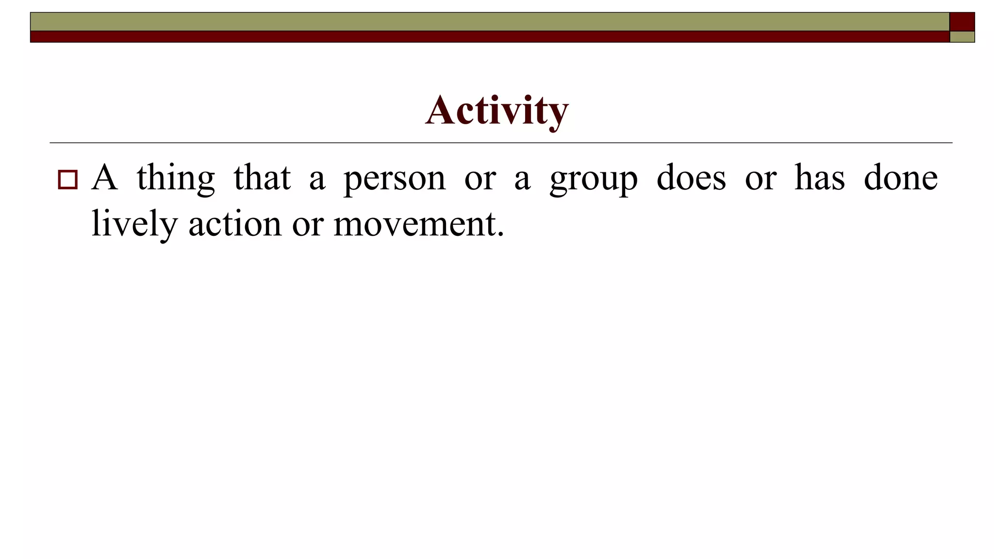 ACTIVITY METHOD | PPTX