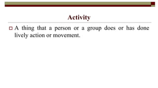 ACTIVITY METHOD | PPTX