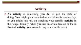 ACTIVITY METHOD | PPTX