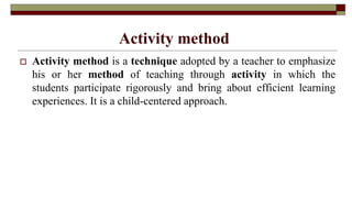 ACTIVITY METHOD | PPTX