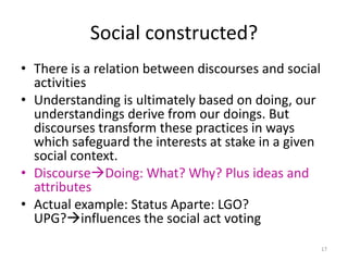 Unit 5 Constructing Social Reality through Discourse | PPT