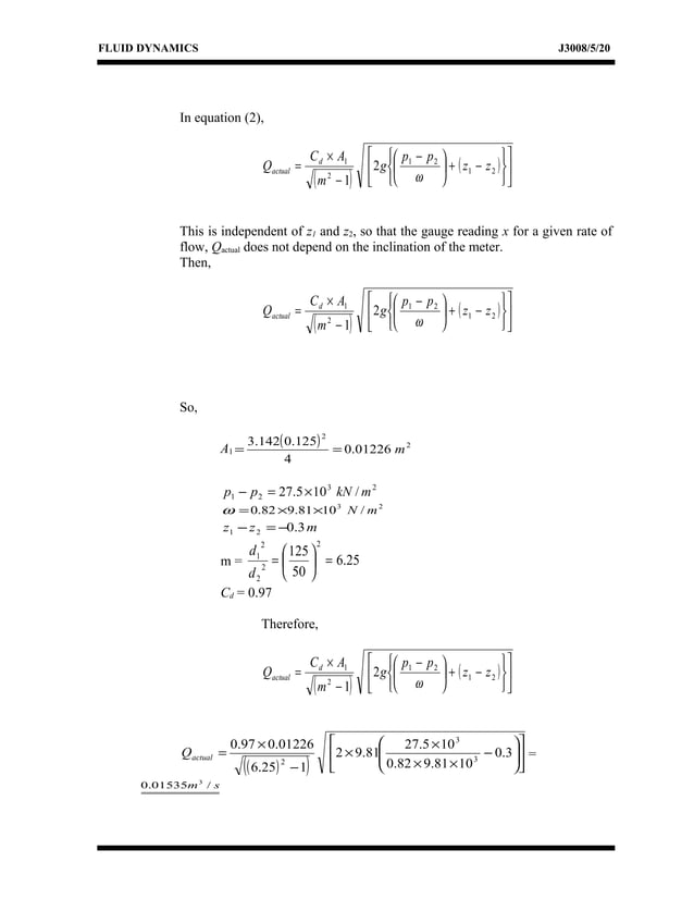 Unit 5 Fluid Mechanics | DOC | Physics | Science