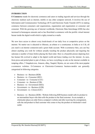 Web engineering UNIT V as per RGPV syllabus | PDF