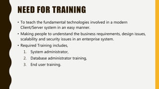 Client Server System Development | PPTX