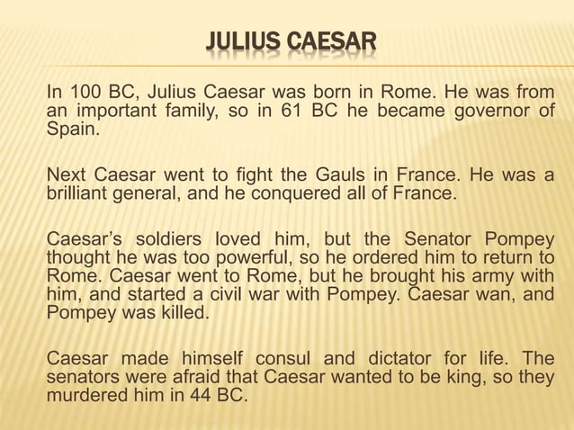 Unit 5. Ancient rome | PPTX