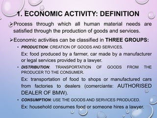Unit 5. ECONOMIC ACTIVITY | PPT