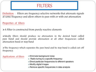 Unit5 , LC Networks and Filters | PPTX