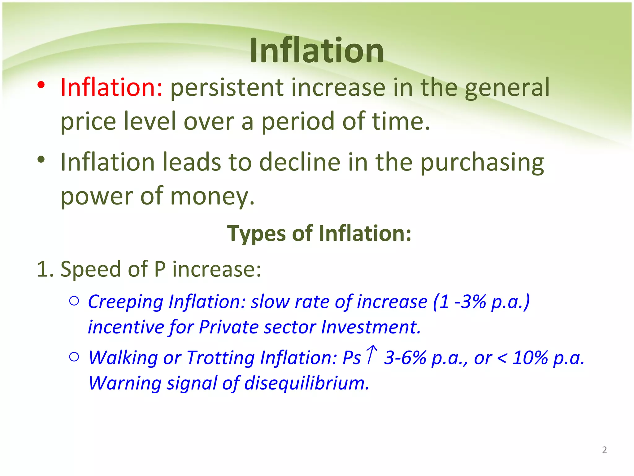 Inflation - causes and measurement | PPS