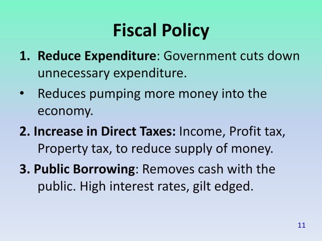 Control of inflation | PPSX