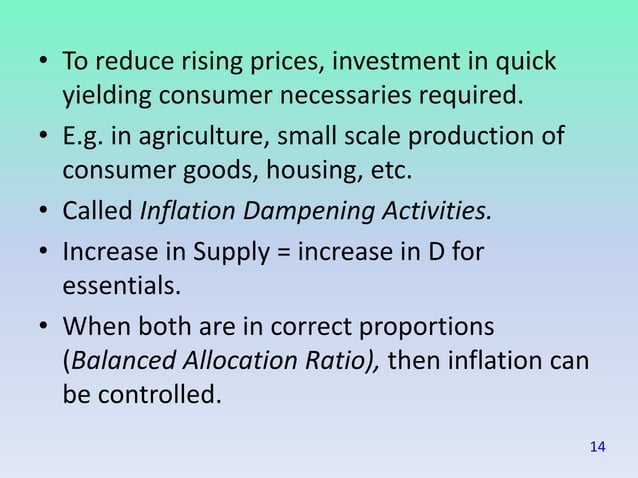 Control of inflation | PPT